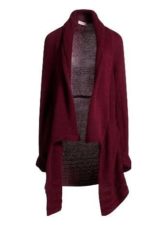 MANILA GRACE Cardigan In Alpaca Wool - Red