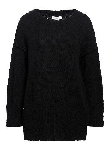 MANILA GRACE Wool And Polyamide Crewneck Sweater - Black