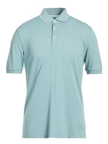 Fedeli Polo Shirt Sky Size Cotton - Blue