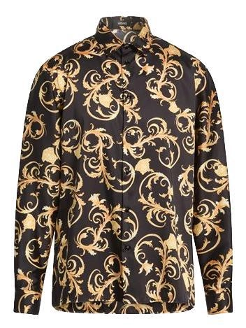 Versace Shirt Size Polyester - Black