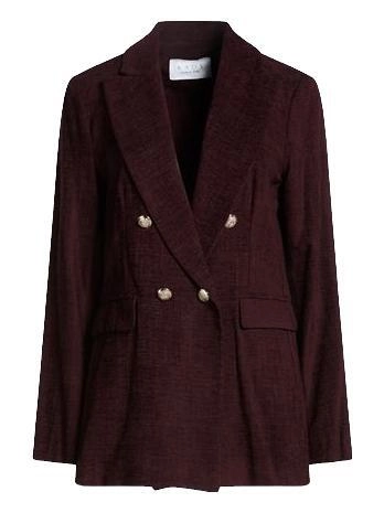 KAOS Double-breasted Viscose And Cotton Blend Blazer - Red
