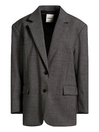 Sandro Single-breasted Charcoal Blazer - Grey