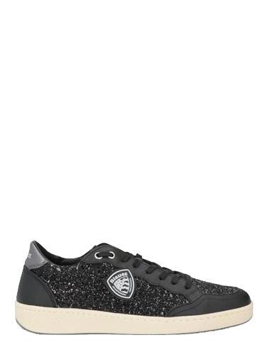 BLAUER. Leather And Textile Fiber Low-top Sneakers - Black