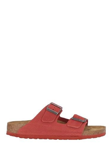 BIRKENSTOCK Leather Sandals With Buckle Fastening - Red