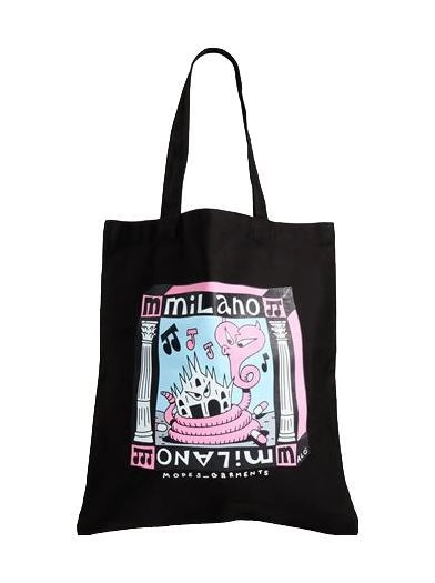 MODES Canvas Shopper Bag - Black