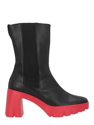 HOGL Calfskin Sculptural Heel Ankle Boots - Black