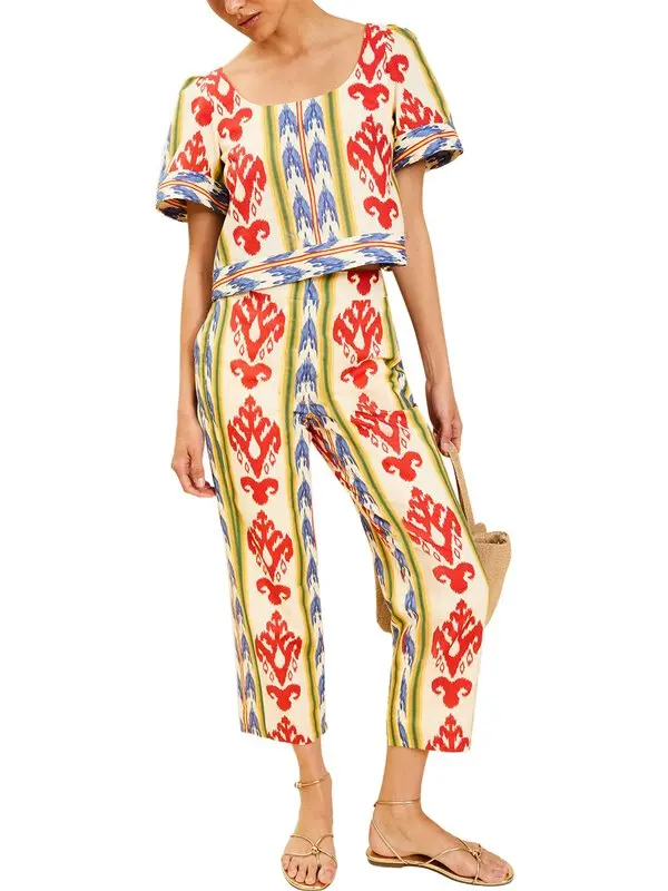 Mestiza New York Palau Ikat Cigarette Pants - Multicolor
