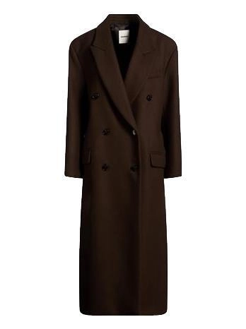 Sandro Wool And Polyamide Coat - Brown