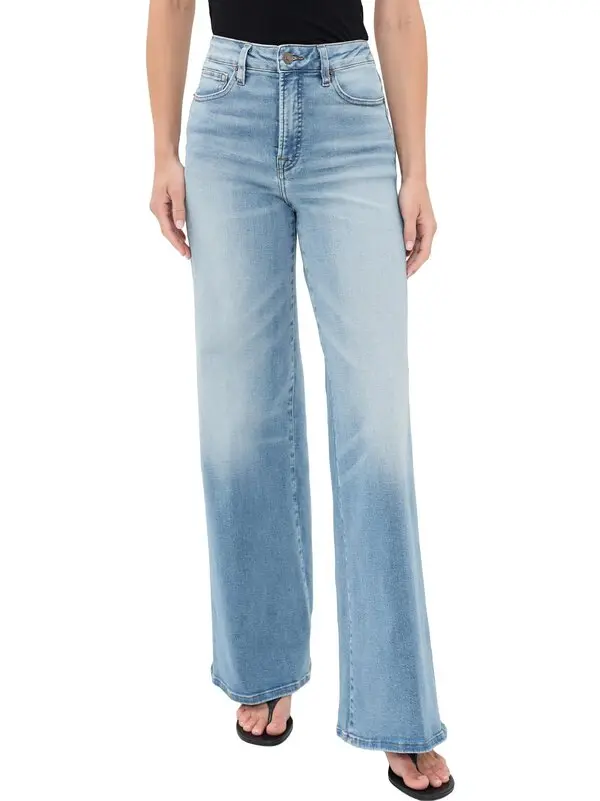 Good American Good Waist Palazzo Jeans - Indigo417