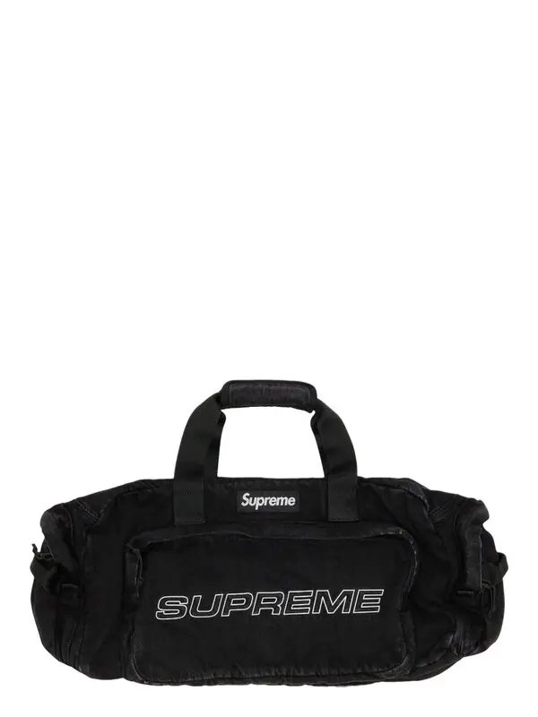 Supreme Denim Duffle Bag - Black