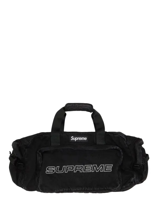 Supreme Denim Duffle Bag - Black