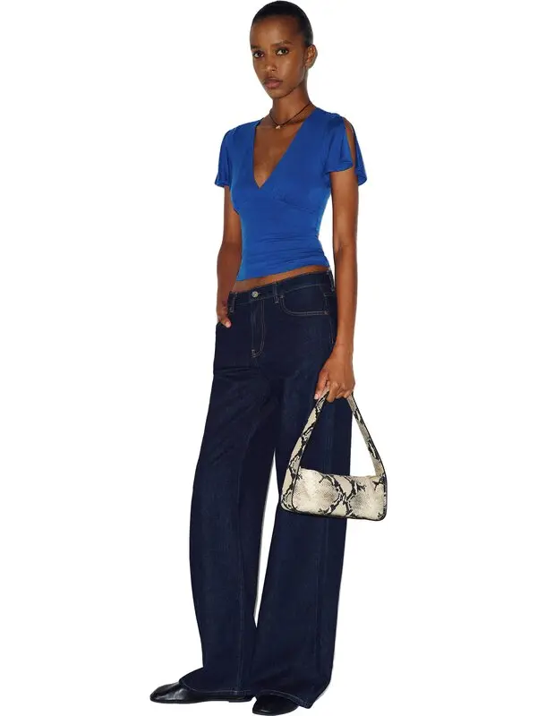 REFORMATION Cosette Knit Top - Blue