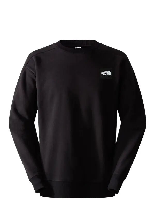 The North Face Round Neck Long Sleeve Sweater With Logo Detail - Black
