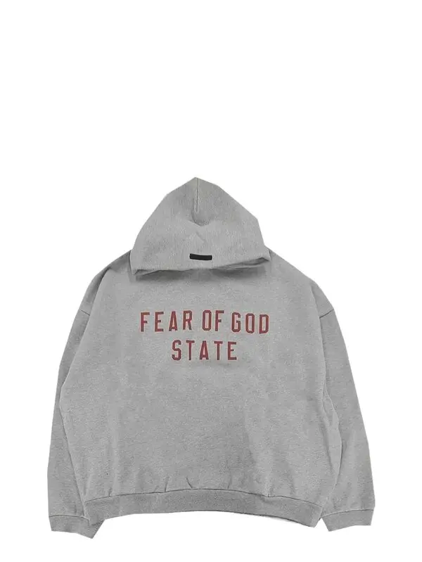 Fear Of God Fleece Hooded Sweatshirt - Gray