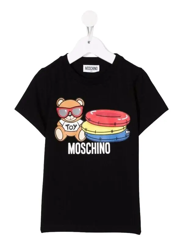 Moschino Teddy Bear Printed T-shirt - Black