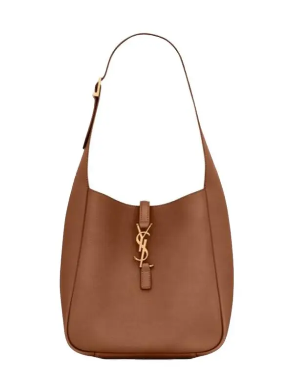 Saint Laurent Small Le 5 À 7 Supple Grained Leather Shoulder Bag - Brown