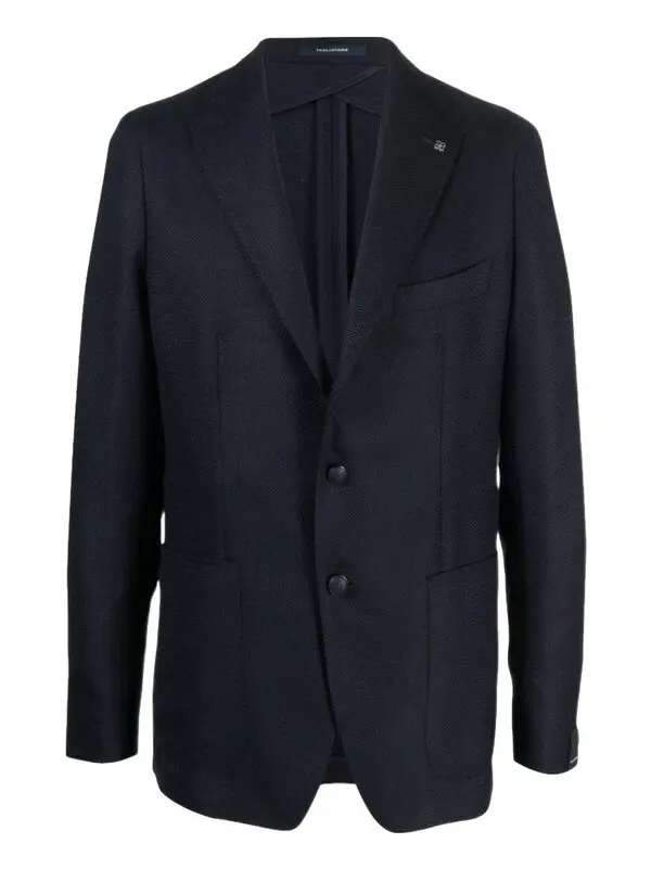 Tagliatore Long-sleeved Suit Coat - Black