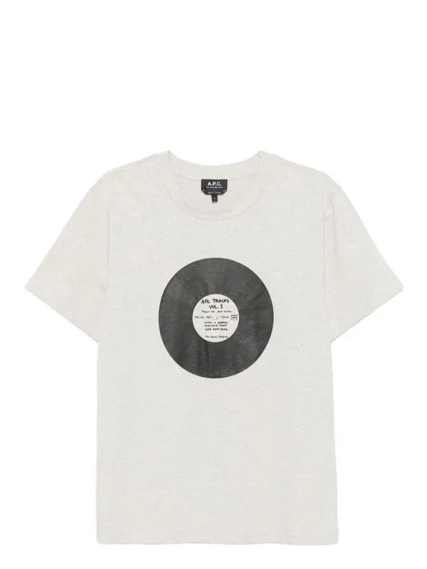 A.p.c. Vinyl Crewneck T-shirt - White