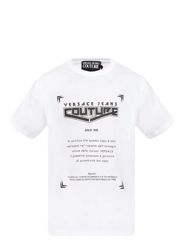 Versace Logo Statement T-shirt - White