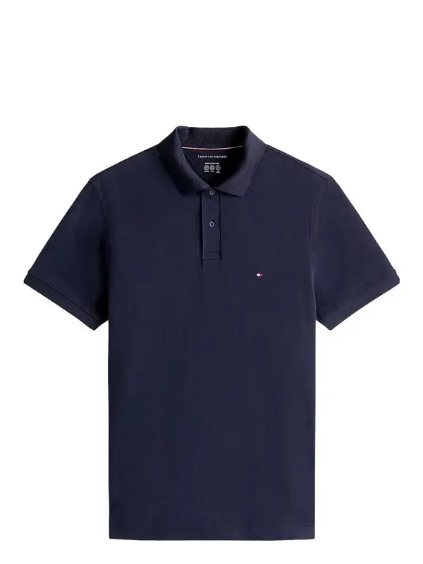 Tommy Hilfiger Logo Polo Shirt - Black