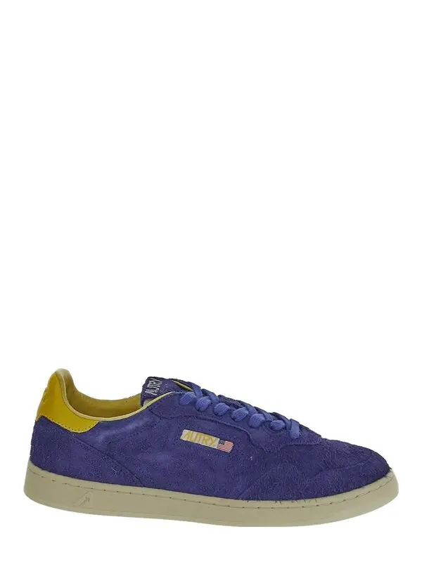 AUTRY Flat Low Top Sneakers With Logo Detailing - Blue