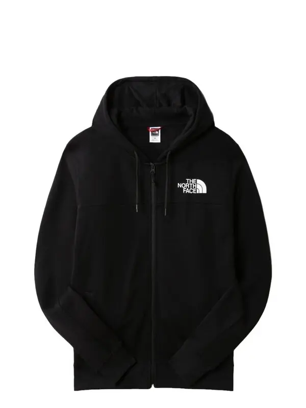 The North Face Logo-print Zip-up Hoodie - Black