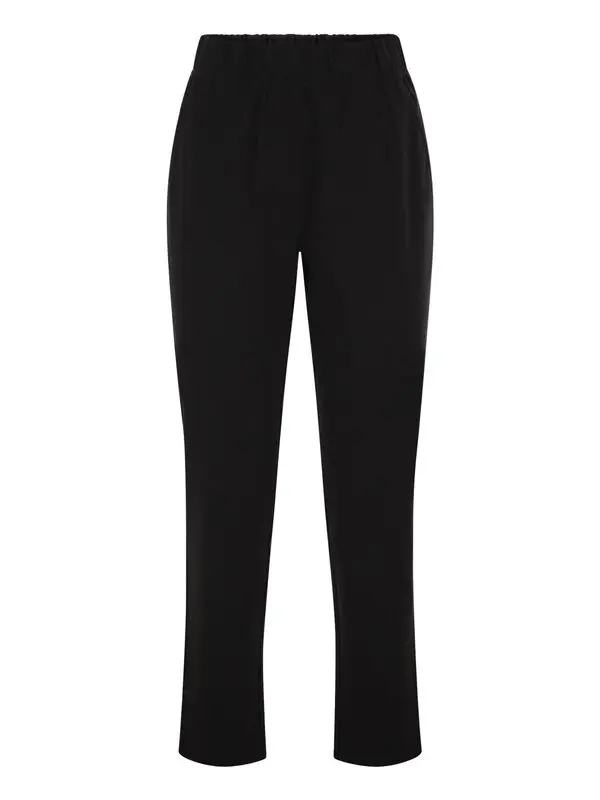 Max Mara Straight-leg Drawstring Pants - Black