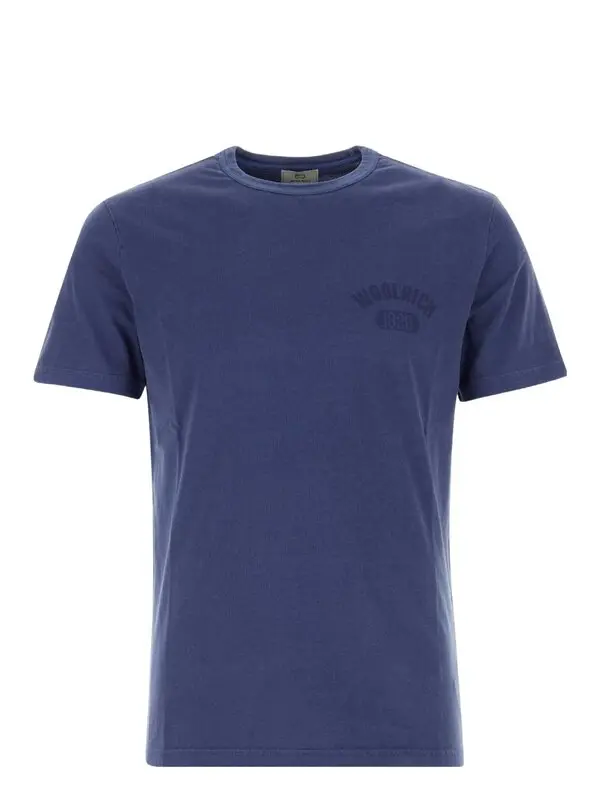 Woolrich Crewneck Short-sleeved T-shirt - Blue