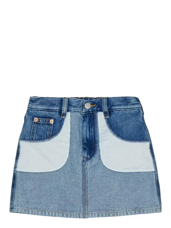 MAISON MARGIELA Contrasting Pocket Denim Skirt - Blue