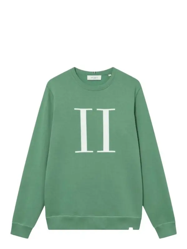 LES DEUX Logo Long-sleeved Sweater - Green