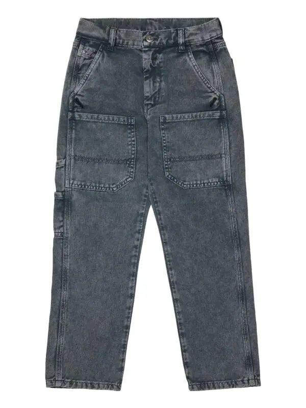 DIESEL® Patch Pocket Jeans - Dark Gray