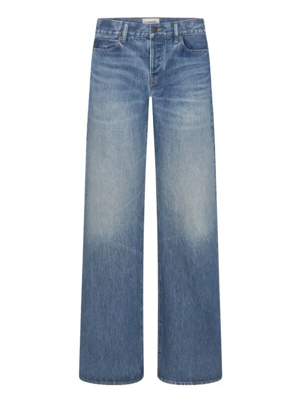 FRAME The Gray Wide Leg Jeans - Rapture