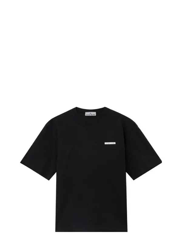 Stone Island Short Sleeve Crewneck Sweatshirt - Black