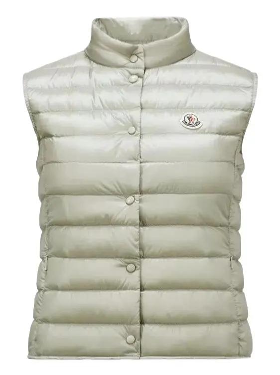 Moncler Liane Down Vest - Light Gray