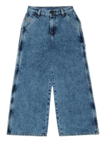 DIESEL® Relaxed Fit Jeans With Utility Details - Medium Blue