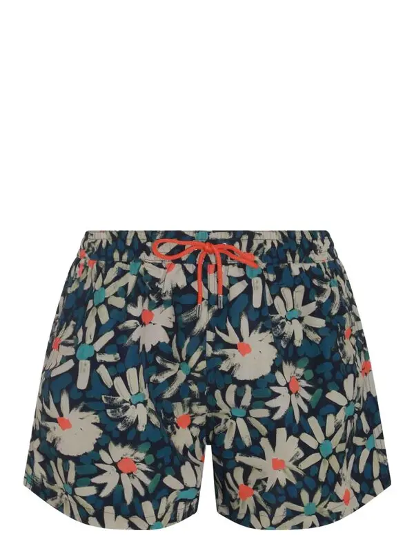 Paul Smith Floral Print Drawstring Swimming Trunks - Multicolor