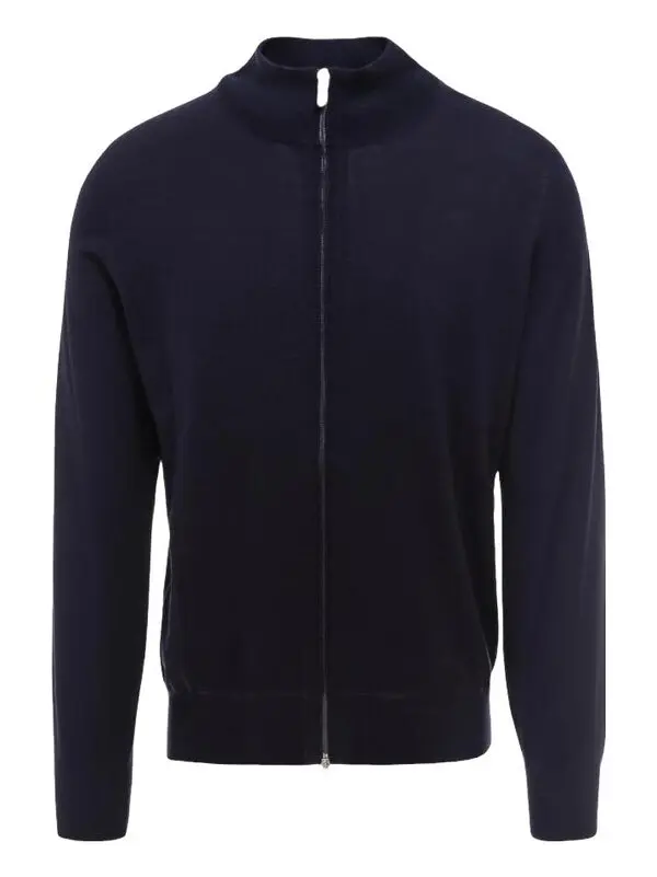 Brunello Cucinelli High-neck Zip-up Cardigan - Black