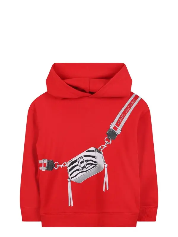 Marc Jacobs Graphic Print Hooded Top - Red