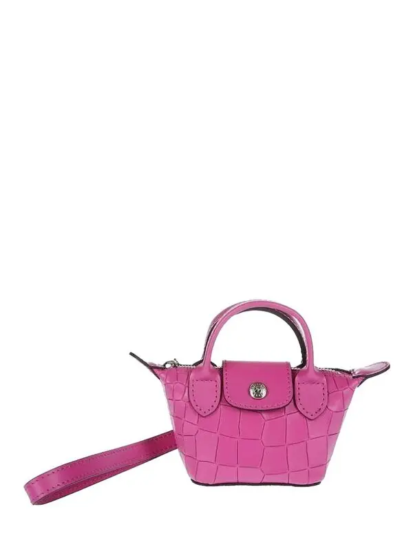 Longchamp Le Mini Tote Bag With Alligator Finish - Pink