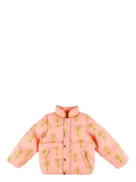 MINI RODINI Floral Printed Down Jacket - Pink