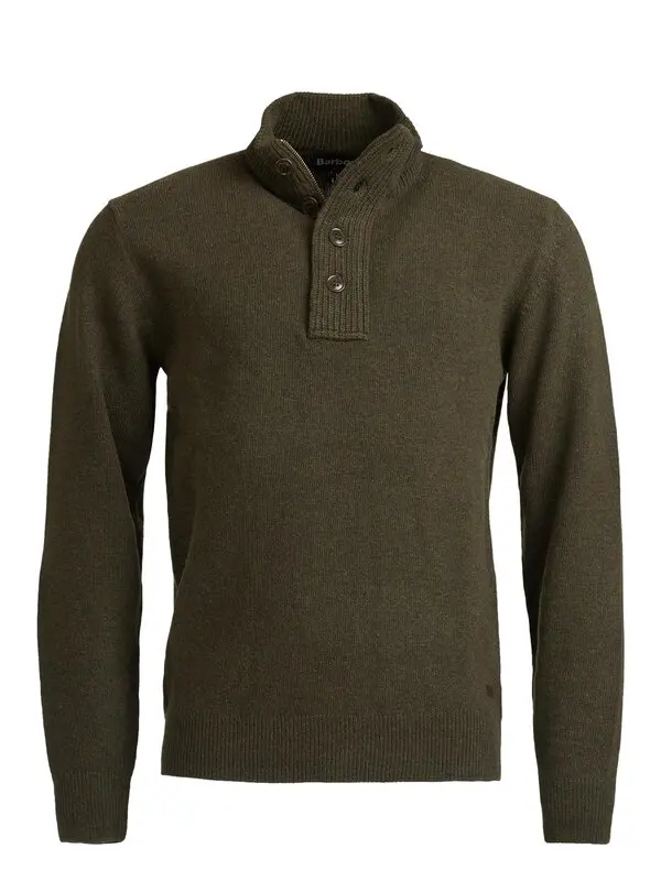 Barbour Wool Cardigan - Green