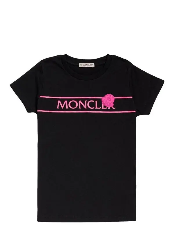 Moncler Logo-print Cotton T-shirt - Black