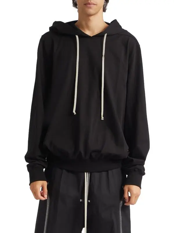 Rick Owens Temple Oversized Hoodie - Black
