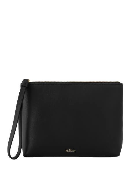 Mulberry Zipped Cosmetic Pouch - Black