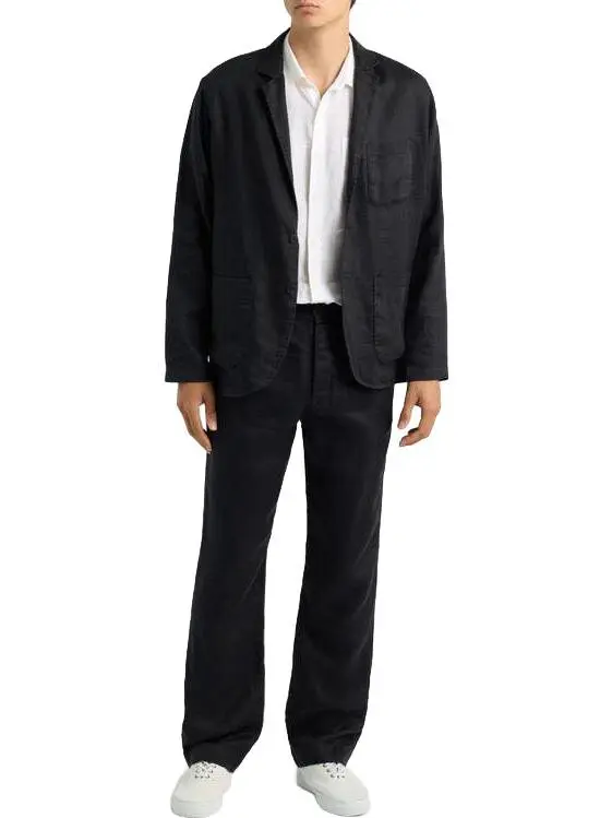 ALEX CRANE Alta Pleated Linen Trousers - Night