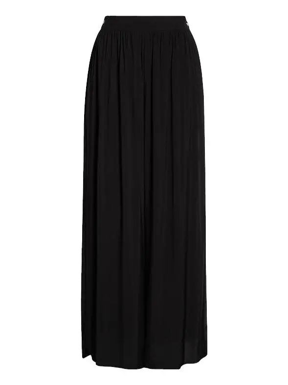Elan Wide Leg Cover-up Pants - Black
