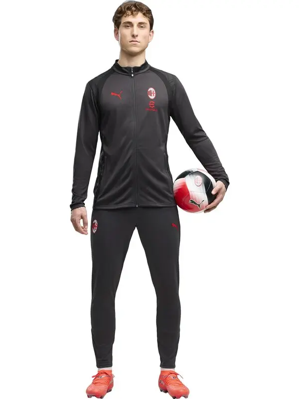 PUMA Ac Milan Slim Soccer Training Pants - Gray