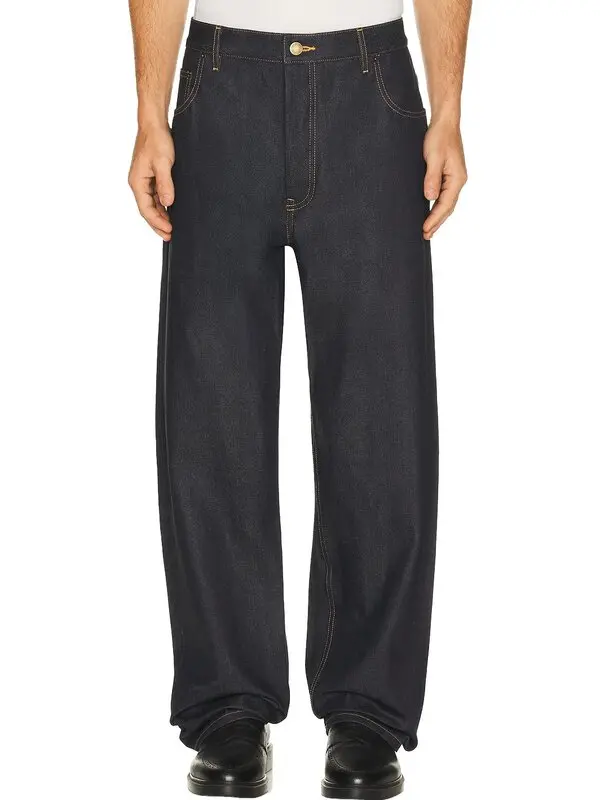 Thom Browne Japanese Selvedge Denim 5-pocket Jeans - Navy