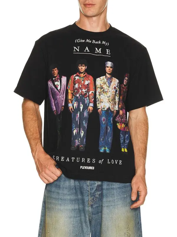PLEASURES X Talking Heads Creatures Heavyweight Tee - Black