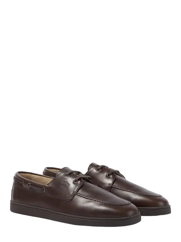 Church's Peebles Leather Boat Shoes - Brown